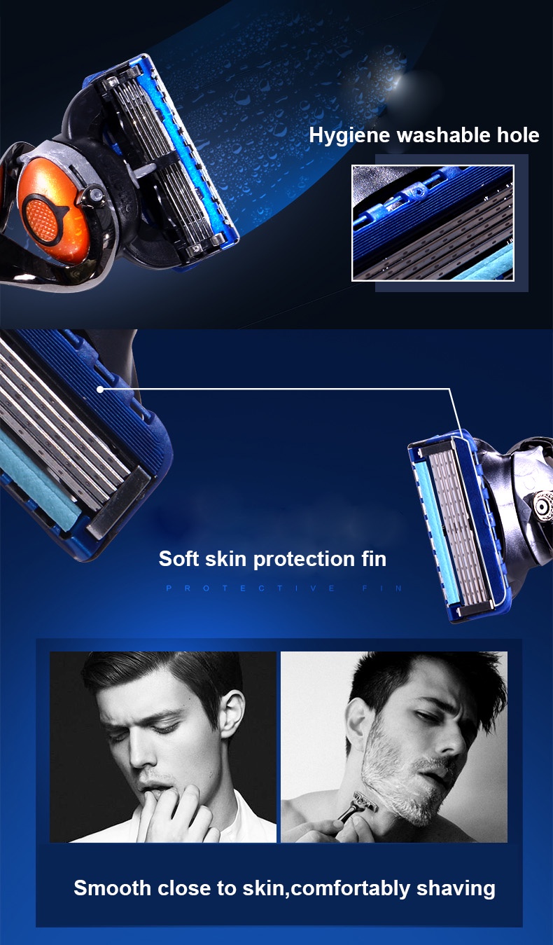 Gillette Fusion 5 Proglide Razor FlexBall Handle Technology Manual Shaving Shaver Men's Face ...