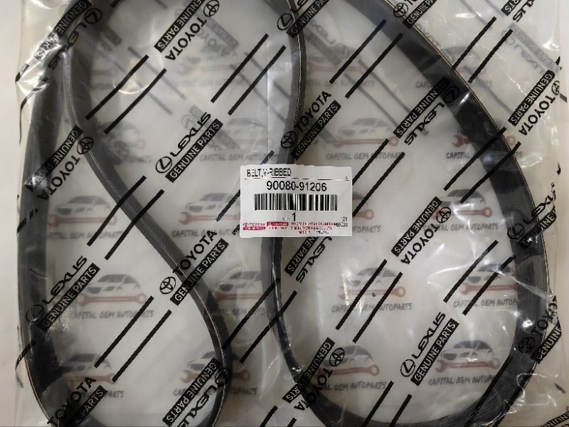 90080-91206 TOYOTA HIACE 2006 KDH200 ( 7PK1475 7PK1473 ) FAN BELT ...