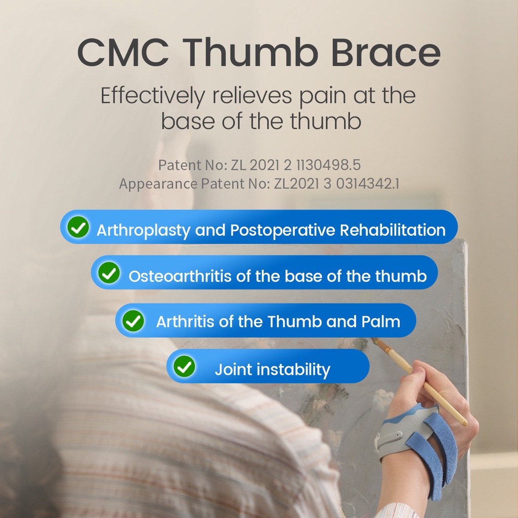 VELPEAU CMC Thumb Brace for Osteoarthritis - with Shape-memory ...