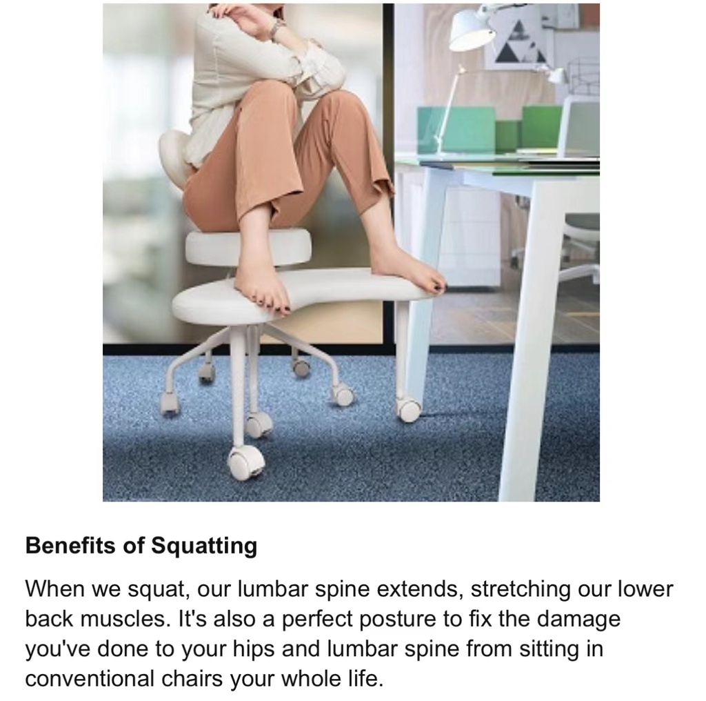 Pipersong Meditation Chair, Home Office Desk Chair, Cross Legged Chair ...