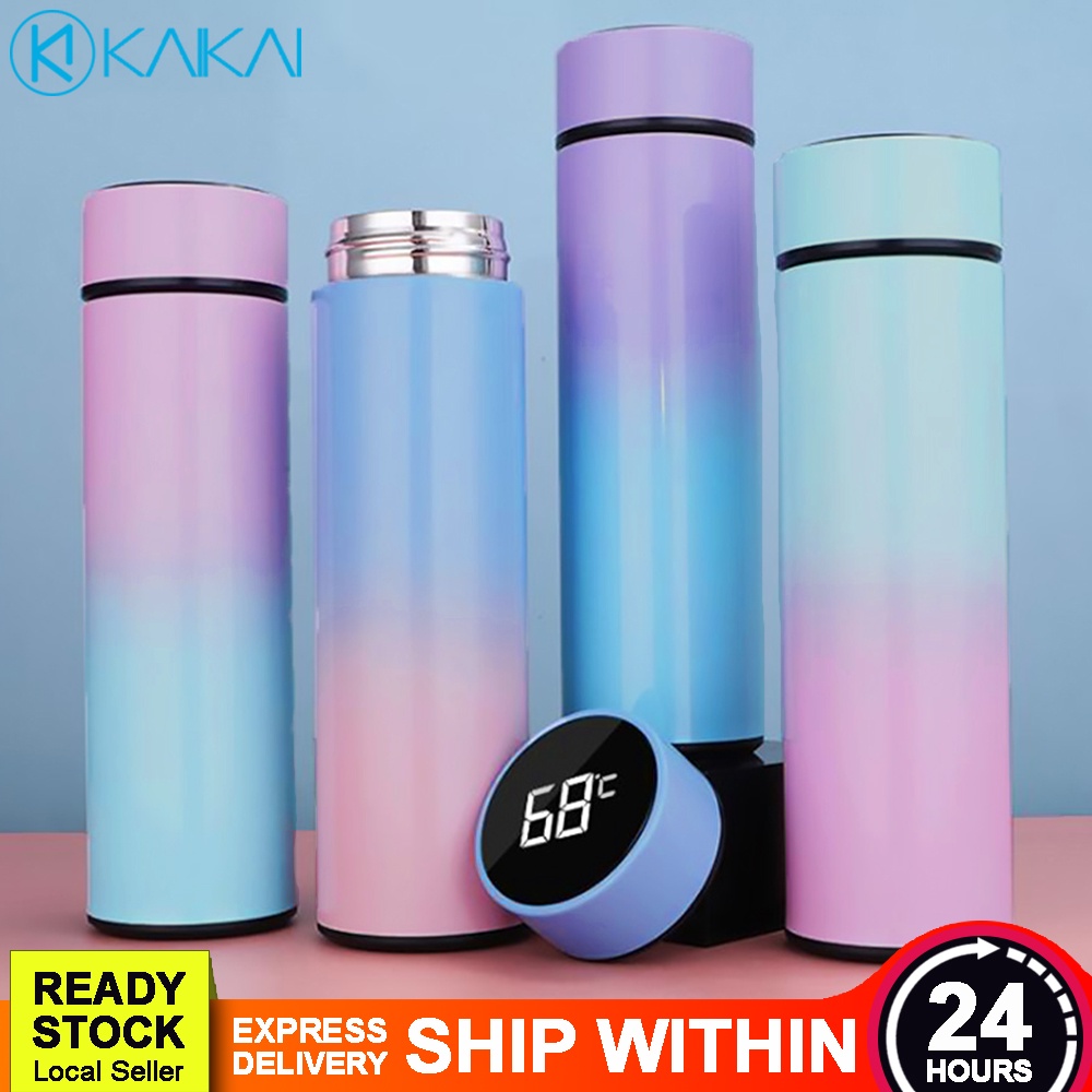 🔥 AVOID SCALD 🔥 Stainless Steel Smart LED Thermal Vacuum Flask Heat ...