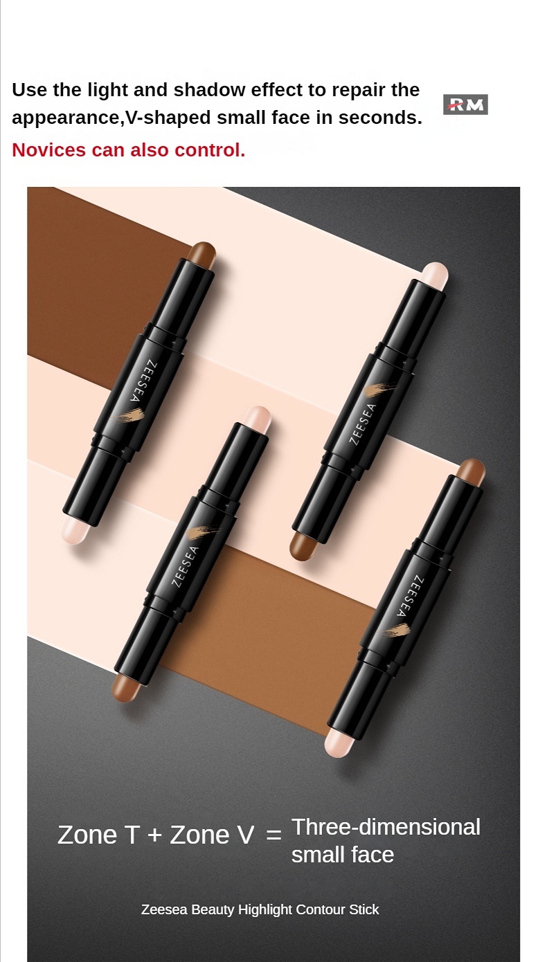 ZEESEA Highlighter Shading Contouring Stick Makeup Contour Rod Three ...