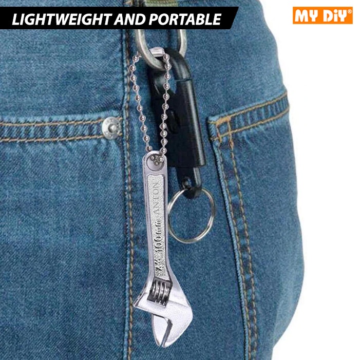 MYDIYHOMEDEPOT - 4inch Mini Adjustable Spanner Wrench Hand Tools Pocket ...