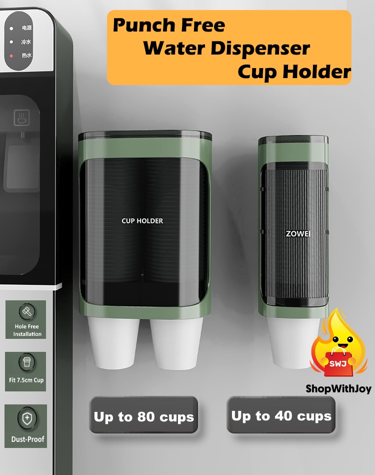 【ShopWithJoy】Water Dispenser Cup Holder Hole Free Disposable Paper Cup ...