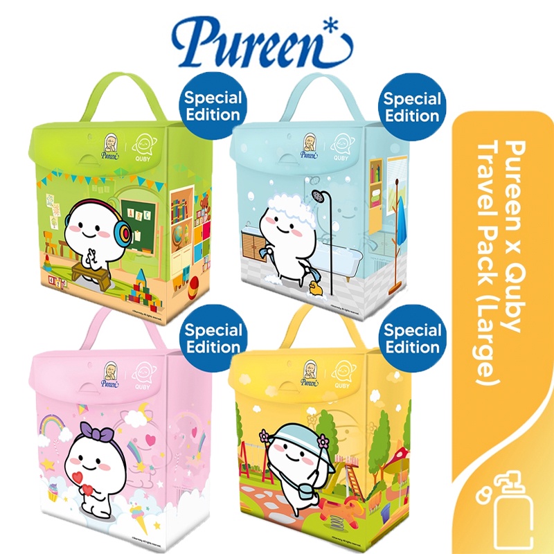 Pureen Baby Skin Care Toiletries 4 In 1 Travel Pack Large Pack Baby ...