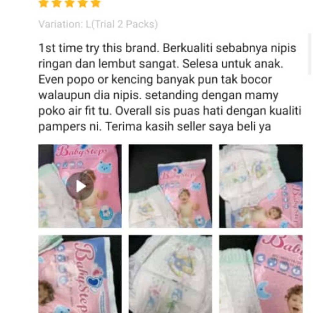 BABYSTEPS NEWBORN DIAPERS TAPE COMBO - 3 Packs | Shopee Malaysia