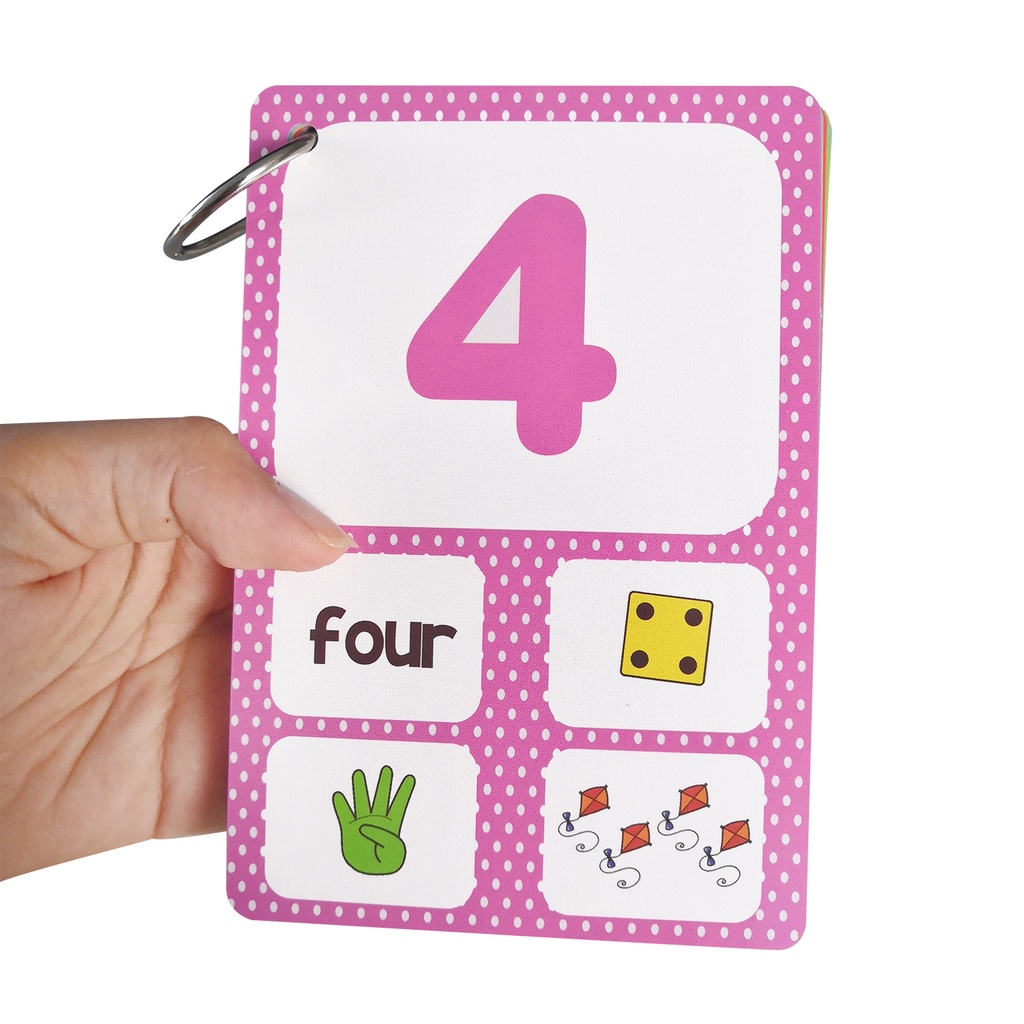 Numbers Cards Learning 1-100 Flashcards Kids Educational Learning Toys ...