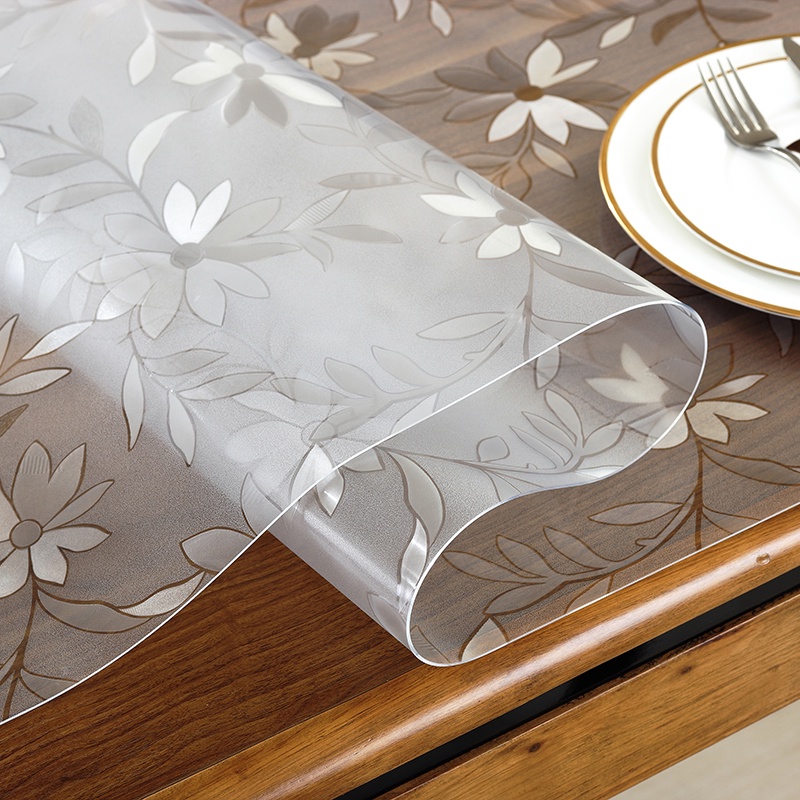 FY PVC Cosmos Flower Table Mat ALAS MEJA PLASTIK 1.5MM Thick PVC Table ...