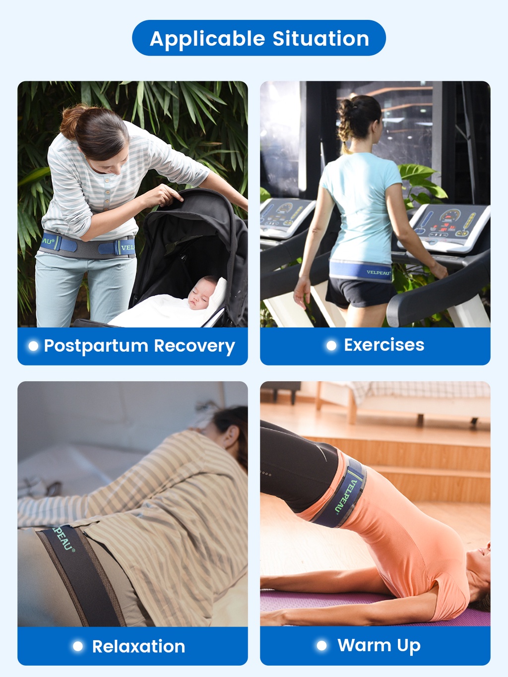 VELPEAU Sacroiliac Belt Si Belt Support for Lower Back Si Joint Pelvic ...