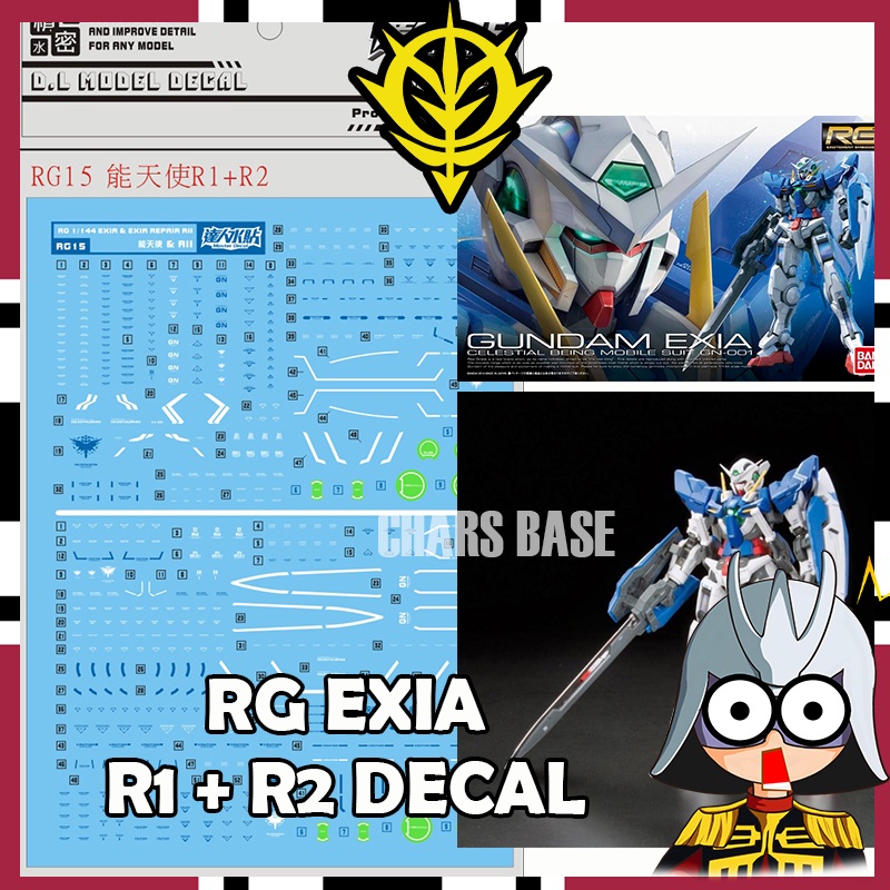 RG EXIA REPAIR I REPAIR II DECAL DALIN DECAL RG15 | Shopee Malaysia