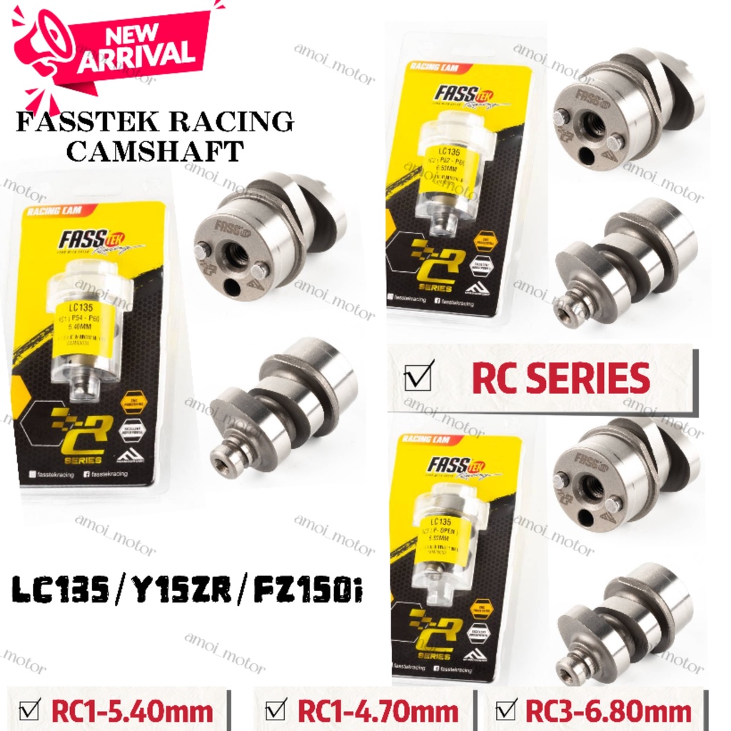 FASSTEK RACING CAMSHAFT RC SERIES LC135/Y15ZR/FZ150i - Y16ZR/R15/NVX V2 ...
