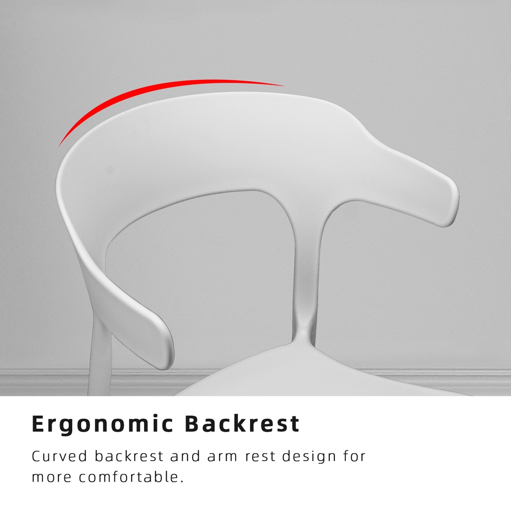 KitchenZ Designer Chair/Dining Chair with Comfort Arm Rest & Back Rest ...