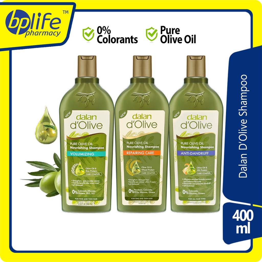 Dalan D’Olive Shampoo 400ml (Volumizing/ Repairing Care/ Anti-Dandruff ...