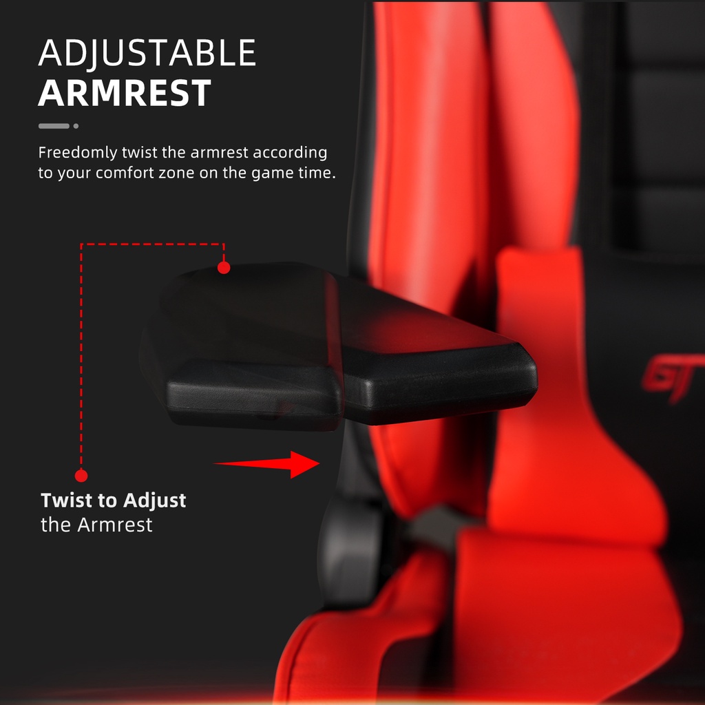 GTGAMEZ Red Bull Gaming Chair Ergonomic Chair Office Executive Chair ...