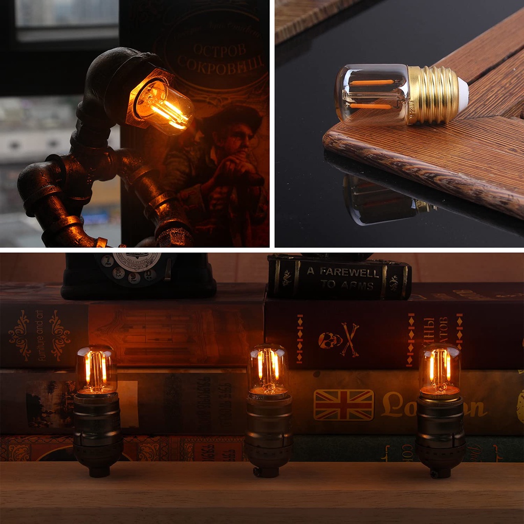 E27 Led Edison Bulb 220V 1W Vintage Mini Tube Lamps Antique Retro ...