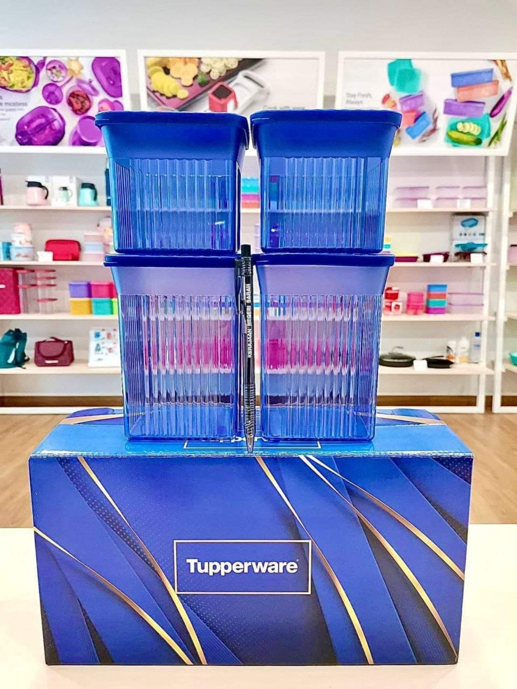 12 Types: Tupperware Elegant Square Set Or Elegant Round Set/ Snack It ...