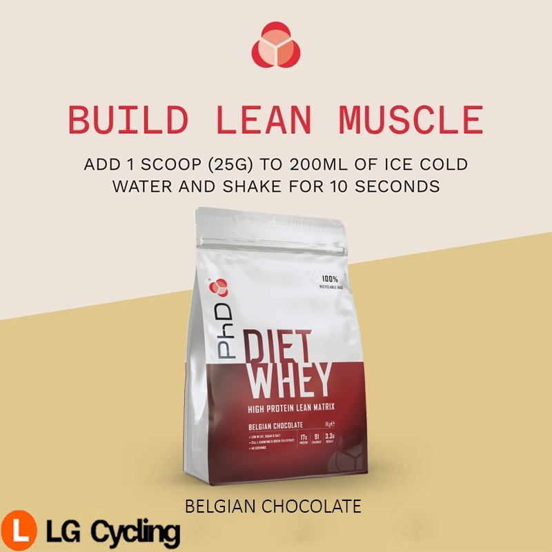 PHD Diet Whey High Protein HALAL 1/2kg Belgian Chocolate Protein Lean ...