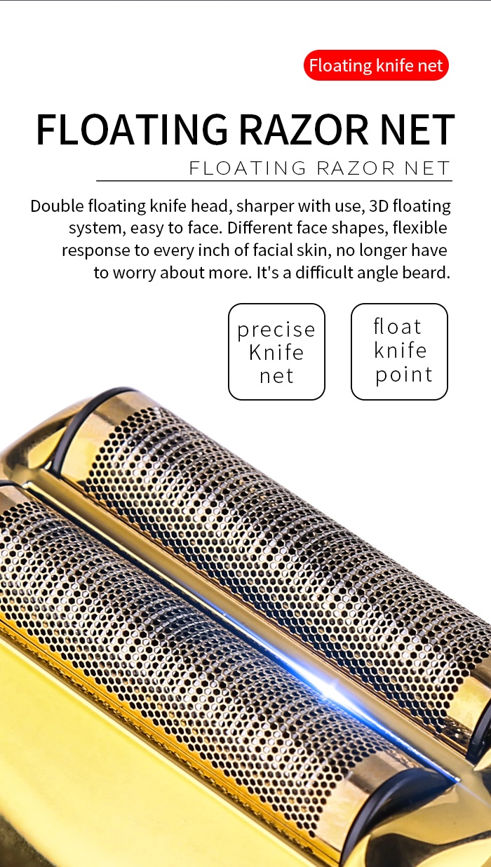 Kemei Barber Rechargeable Foil Shaver Men Electric Powerful Bald Head ...