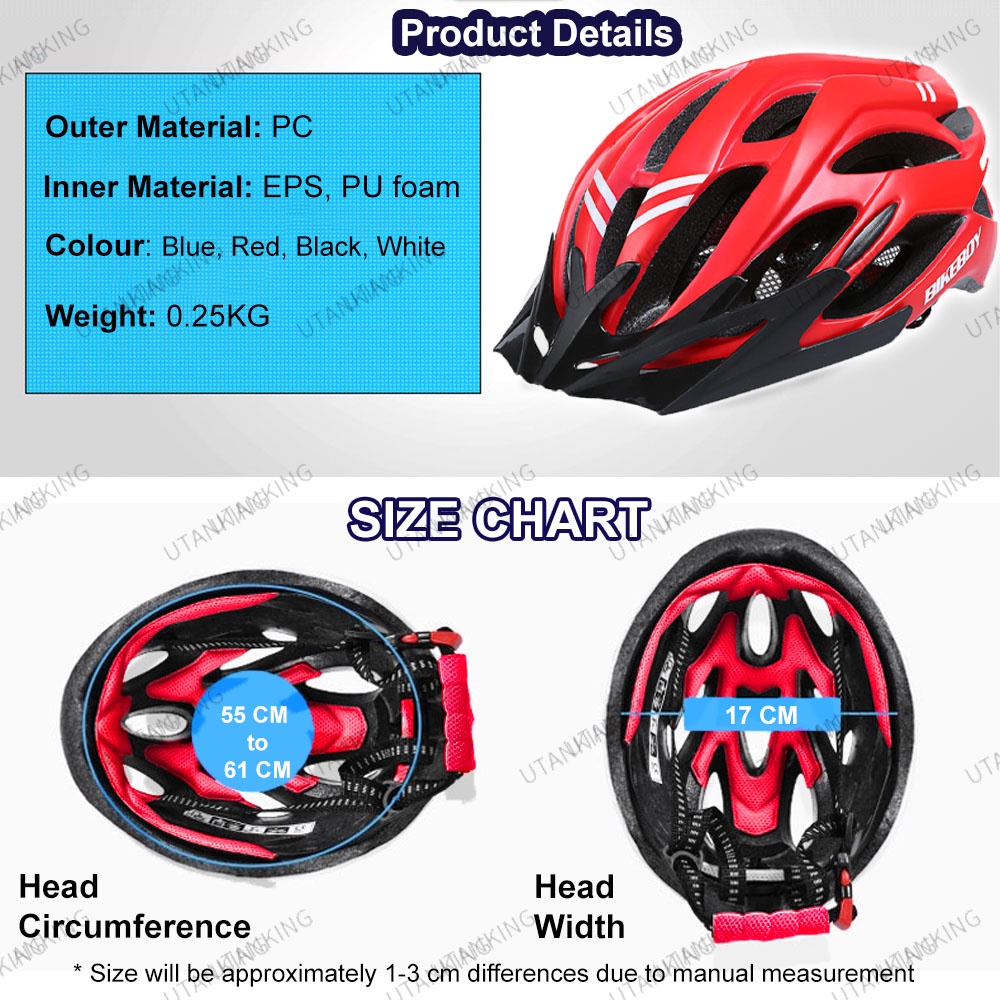UtanKing™ Super MTB Bike Helmet Bicycle Helmets Cycling Helmet Safety ...