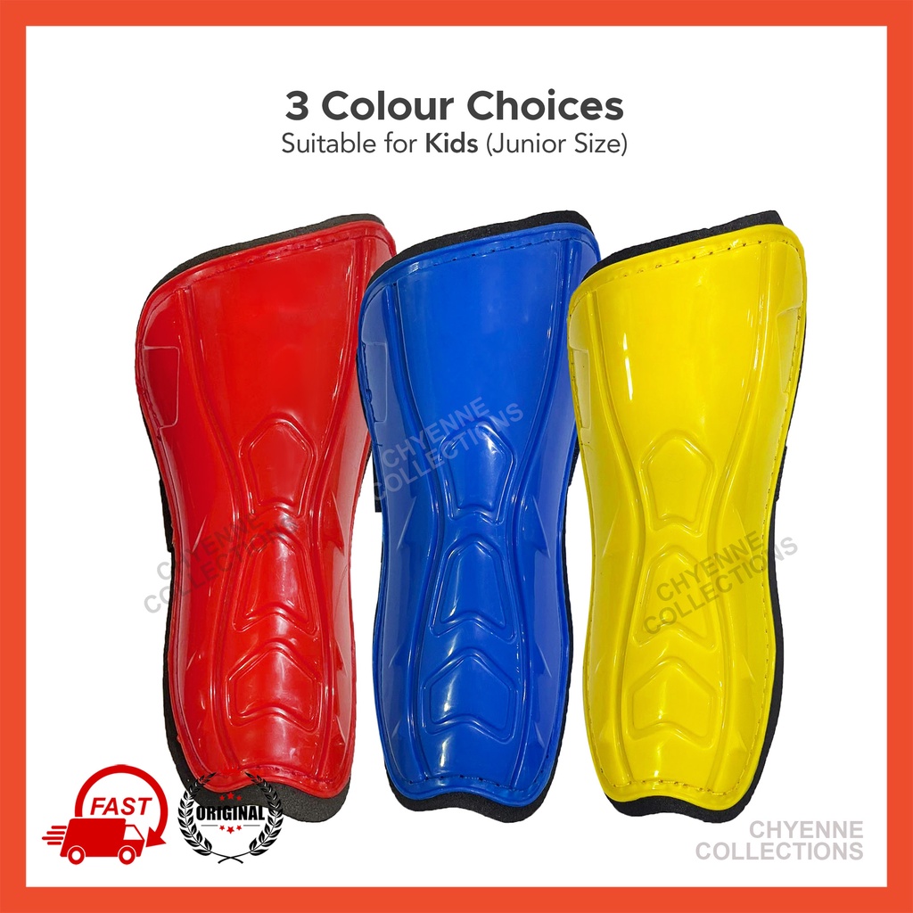 PSS Junior Shin Guard for Kids 1 Pair (Unisex) Blue Red Yellow ...