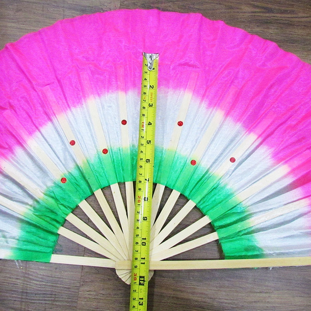 [Ready Stock] Chinese Hand Fan Bamboo Ribs Flutter Fabric Chinese Folk ...