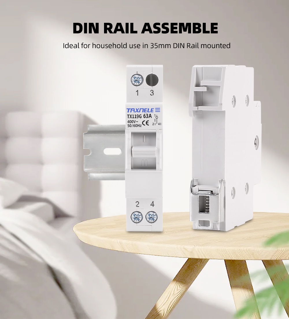 MTS 1P 40A 63A Dual Power Manual Transfer Isolating Switch Interlock ...