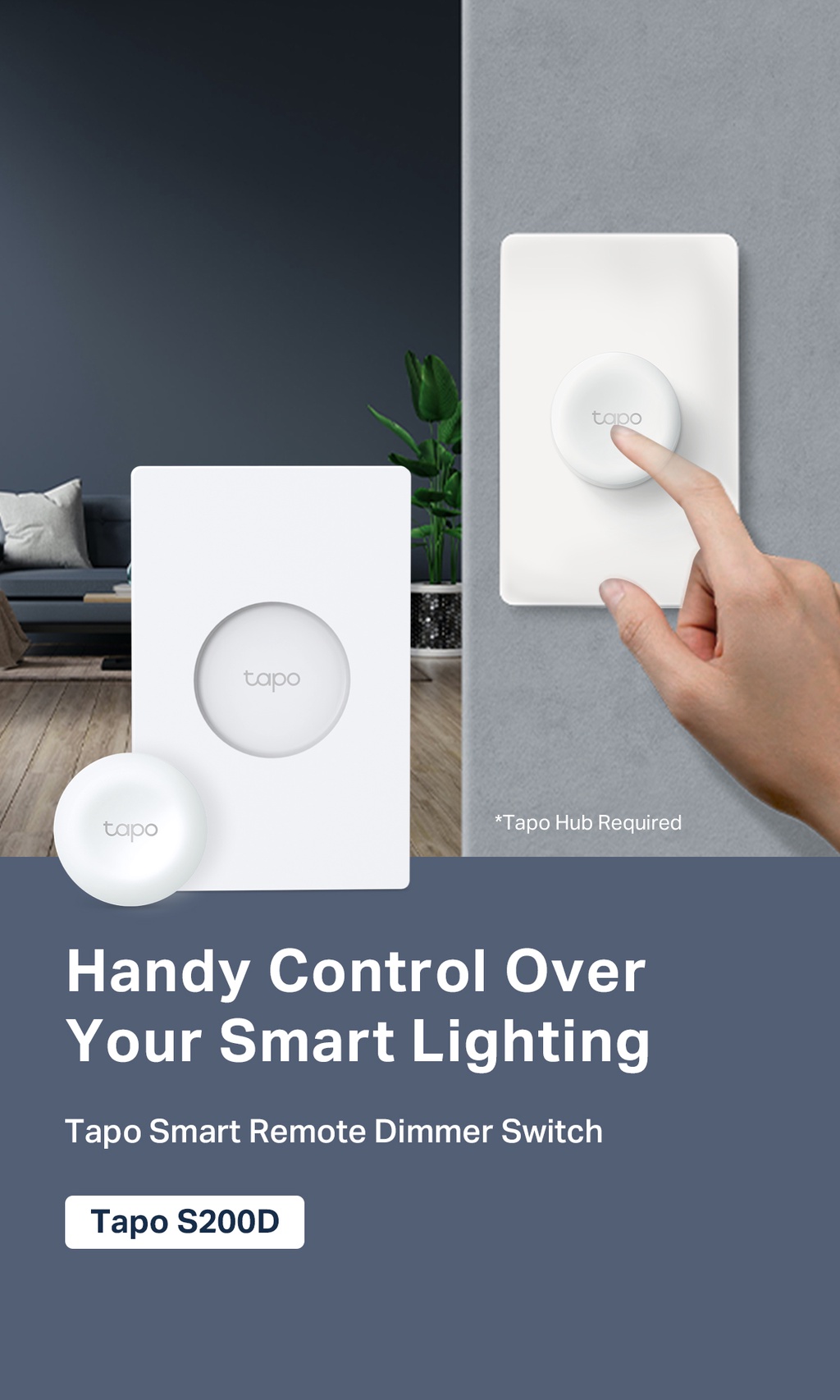 TP-LINK Tapo S200D Wireless Mini Switch Smart Doorbell One Button & App ...