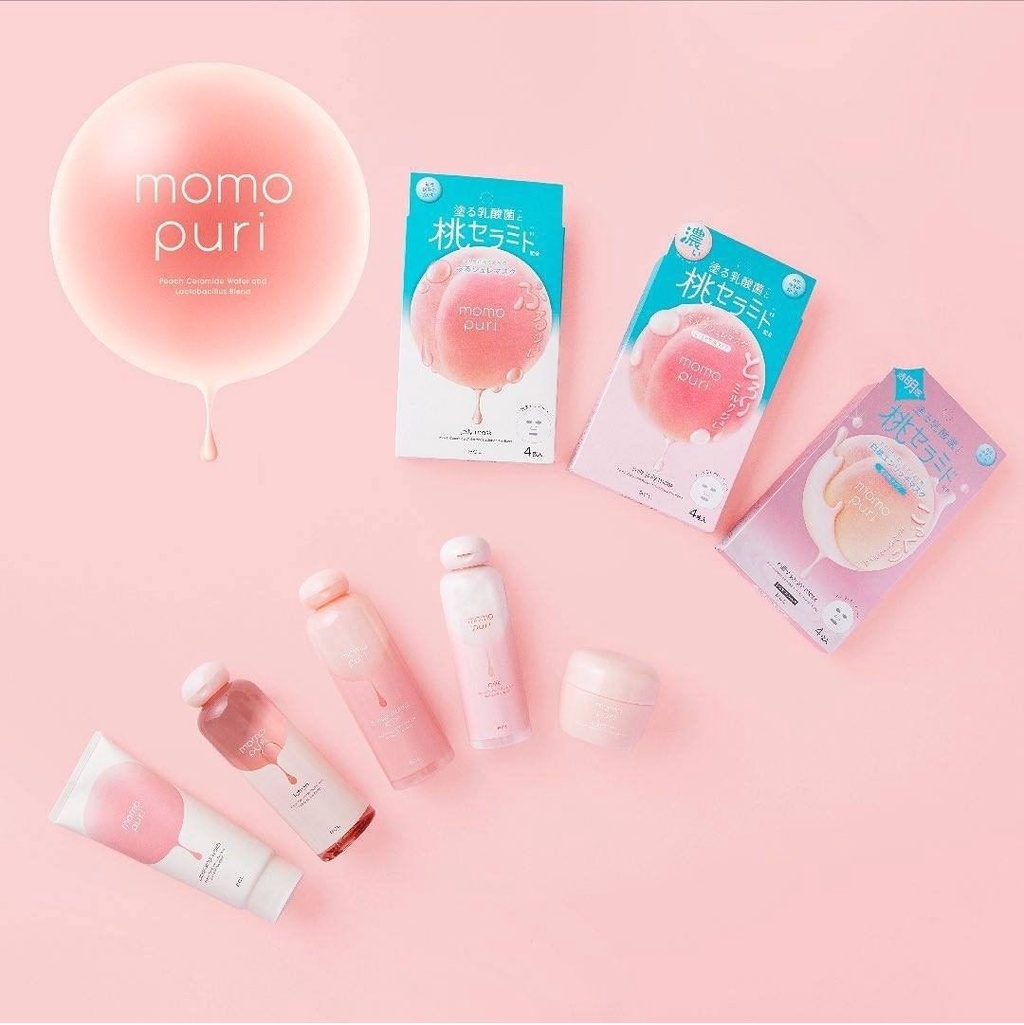Momo Puri Essence Jelly Face Lotion 200ml | Made in Japan | Peach ...