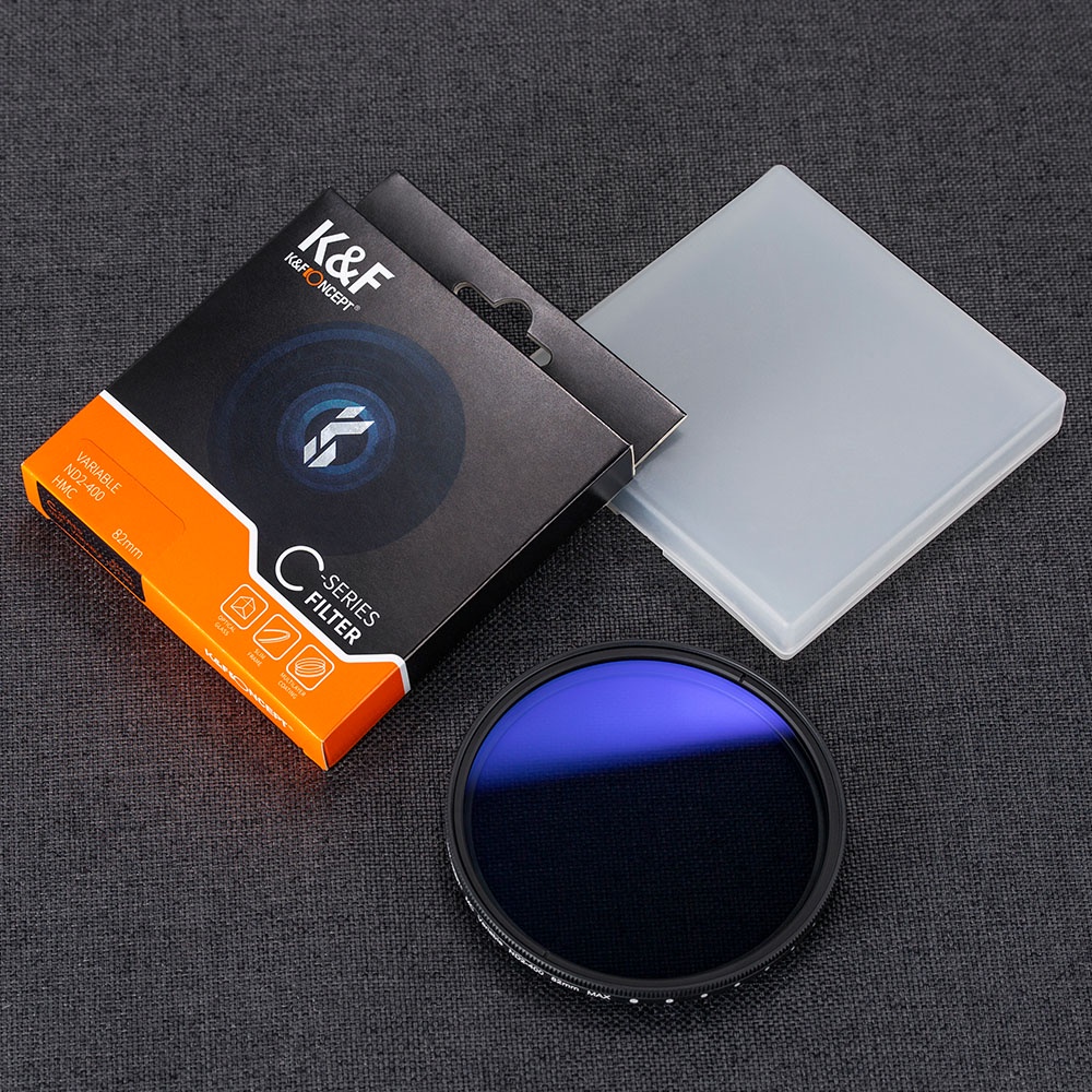 CHEAPEST! K&F Concept ND2-400 Variable ND Fader ND Filter Multi Layer Blue Coating VND 1-9 stops ...