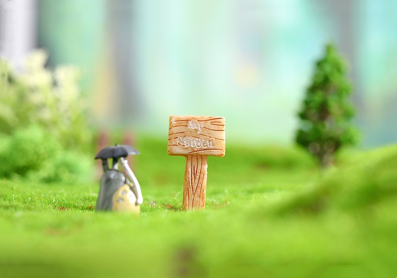 Forest Signboard Ornaments Miniature Landscape Micro Moss Bonsai ...