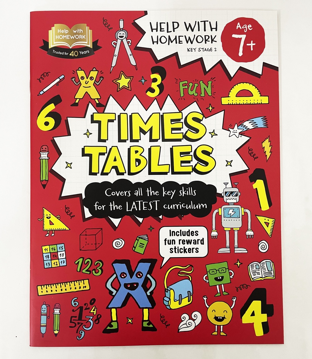 Times Tables Educational Workbook for Kids (Age 7+) To Learn about Math ...