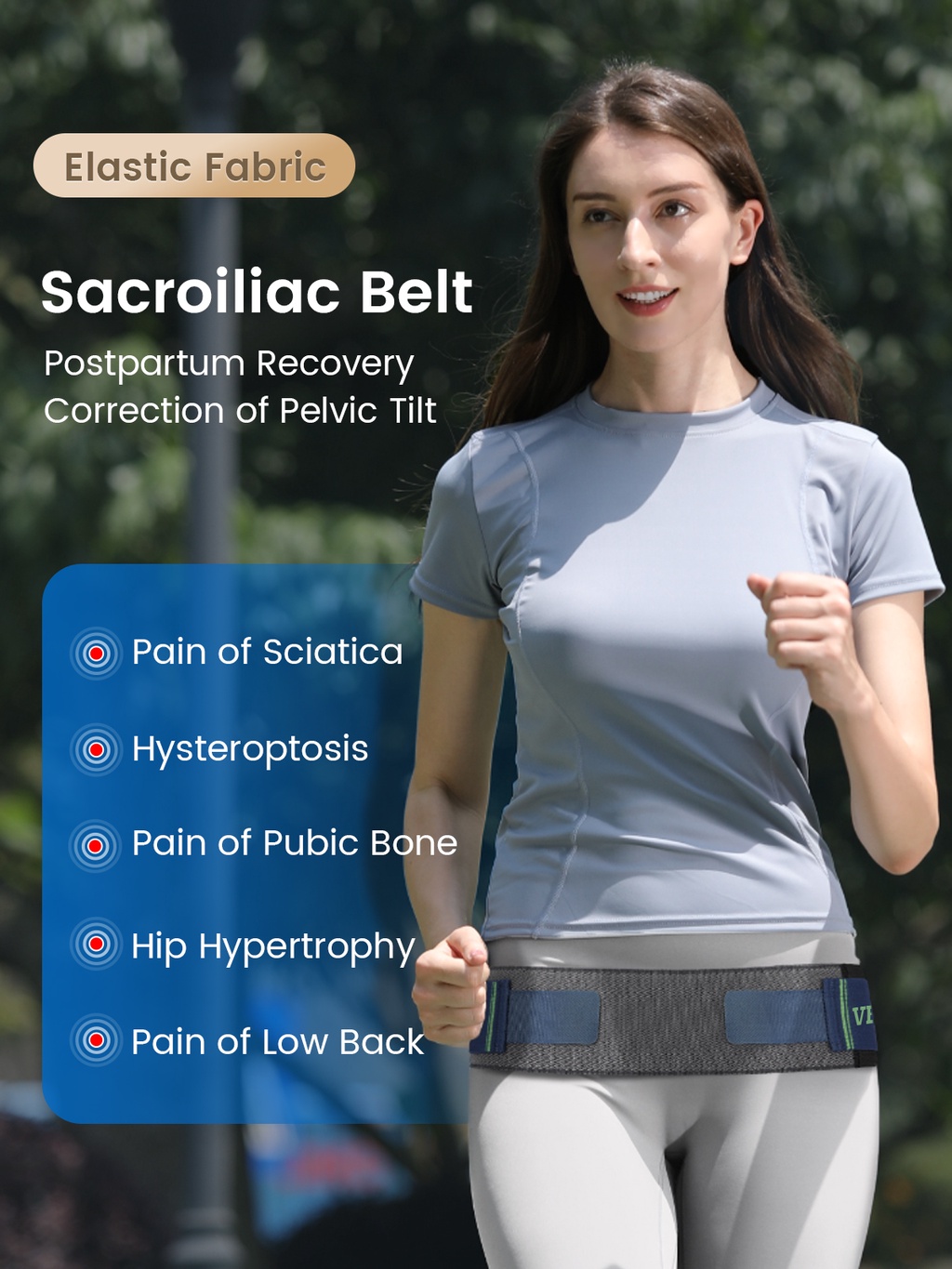VELPEAU Sacroiliac Belt Si Belt Support for Lower Back Si Joint Pelvic ...
