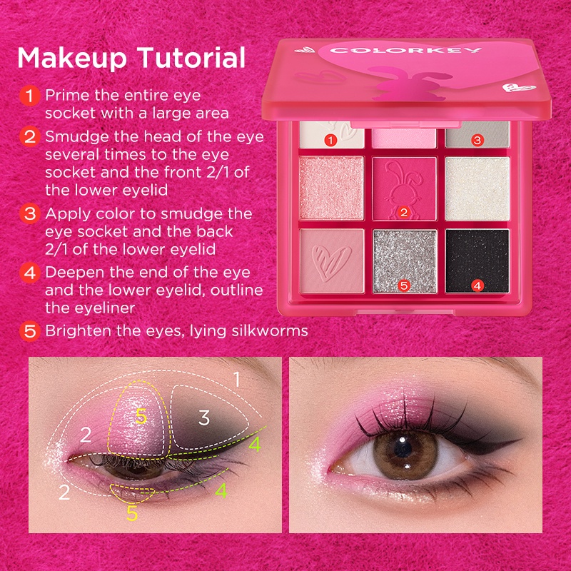 Colorkey The Years Of Rabbit Limited 9 Colors Eyeshadow Palette Eye ...