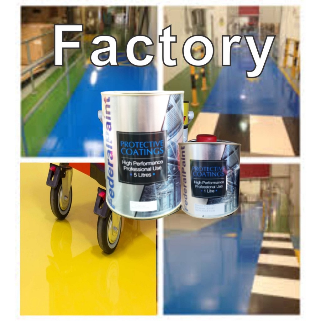1458 DARK GREEN ( 5L ) HEAVY DUTY EPOXY FEDERAL PAINT WATERPROOF FLOOR ...