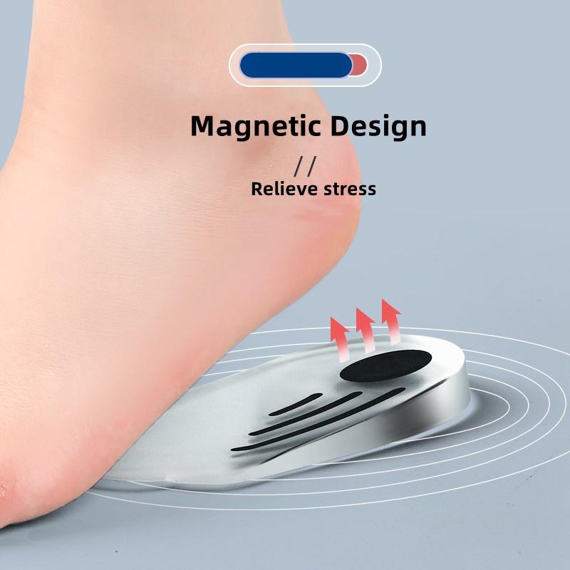 1 Pair Magnetic Silicone Insoles Orthopedic O/X-type Legs Corrector ...