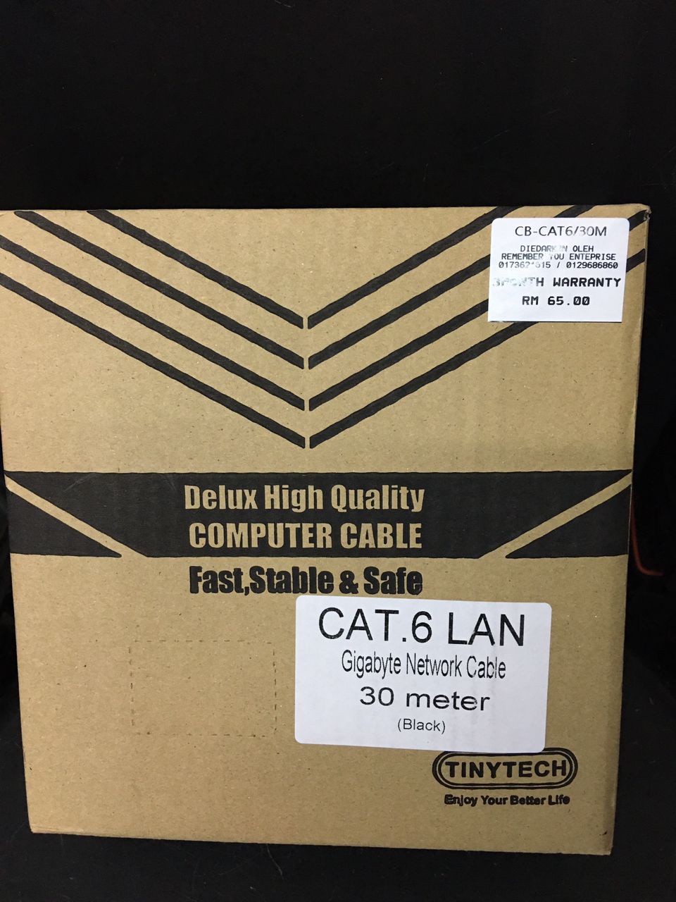 Tinytech Cat 6 LAN Gigabyte Network Cable 30 Meter | Shopee Malaysia