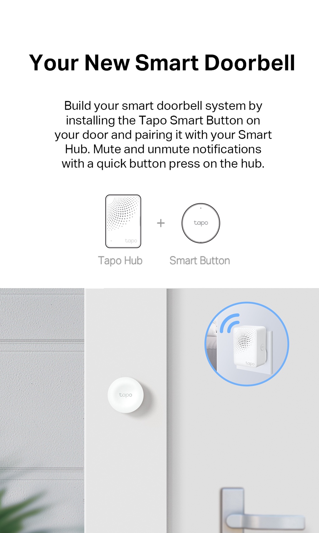 TP-LINK Wireless Mini Switch Smart Doorbell One Button&App Control ...