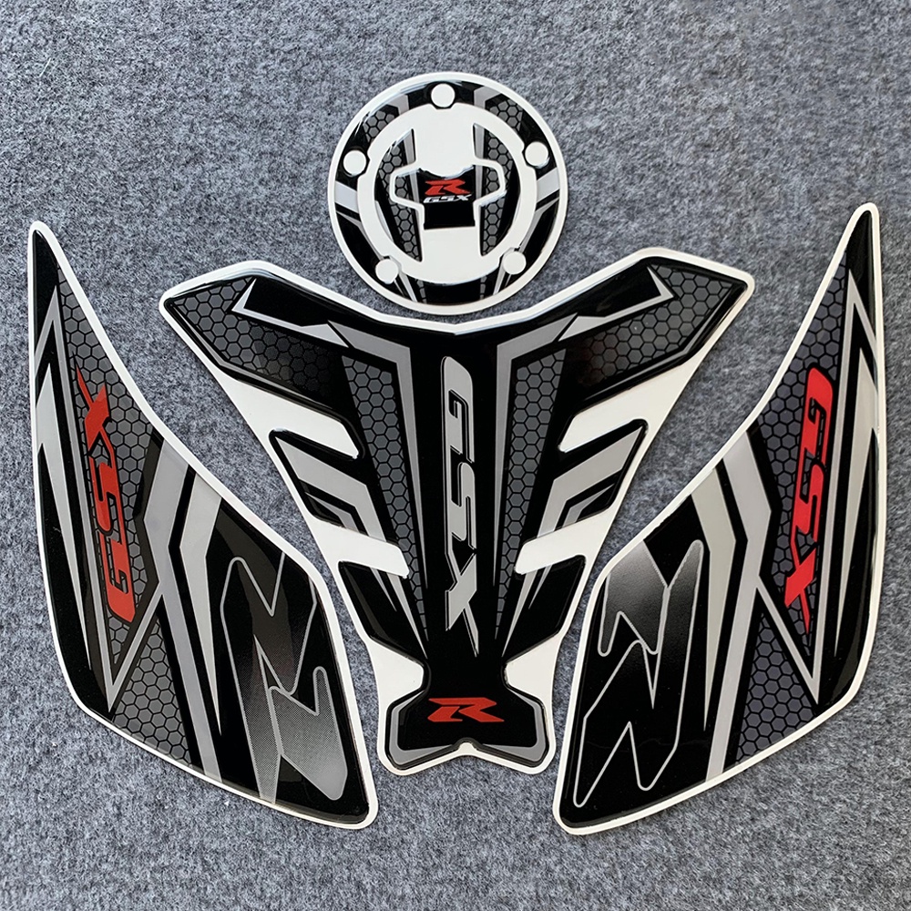 Suzuki GSX Motorcycle Fuel Tank Set Sticker Oil Tank Cover Carbon Fiber ...