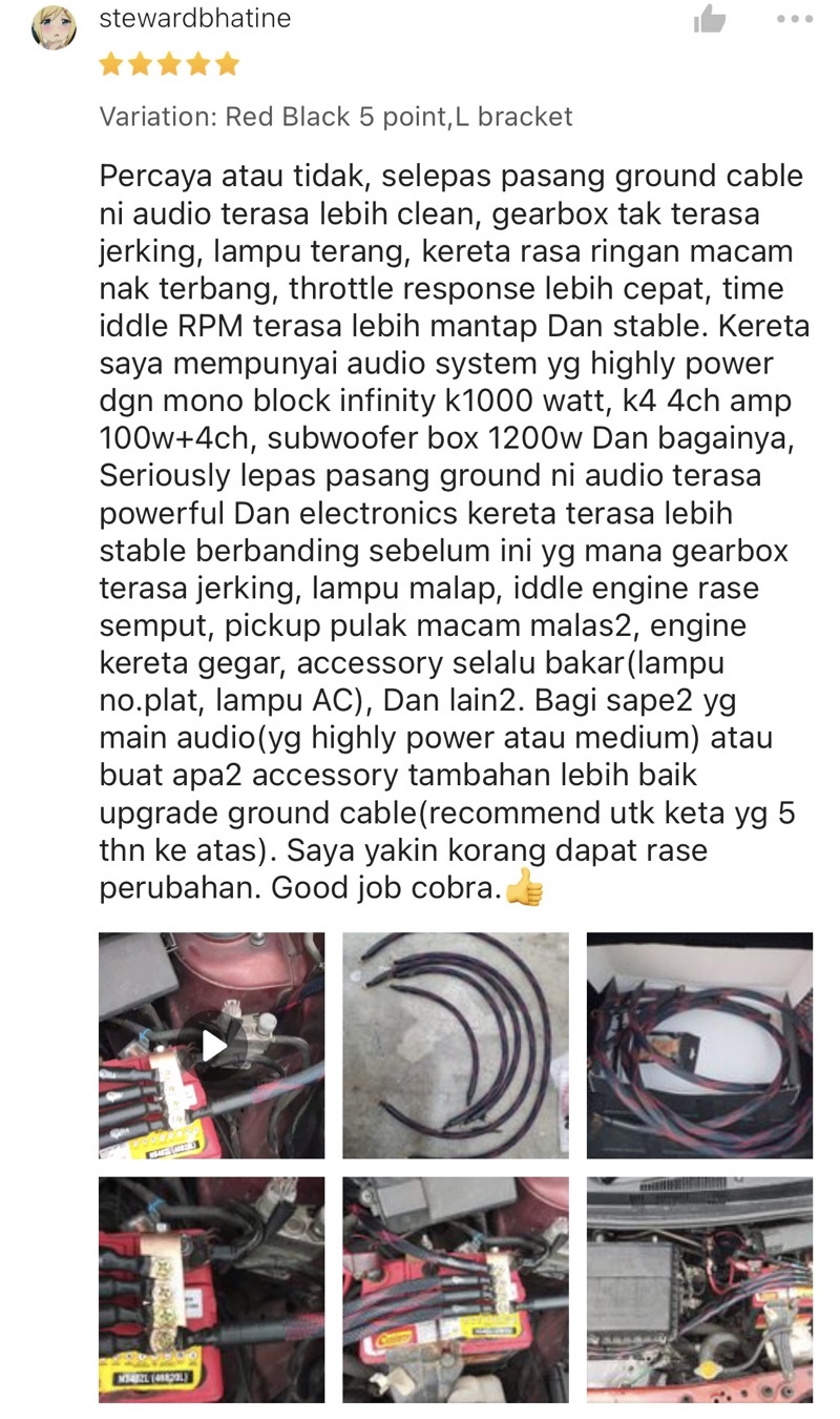 Cobra Grounding Cable 300amp Pure Copper | Shopee Malaysia