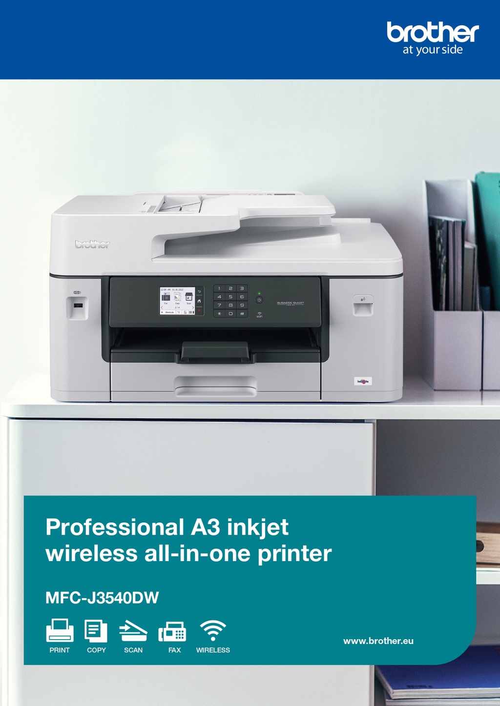 Brother Color Inkjet Printer A3 A4 4in1 Wireless MFC-J3540DW | ADF ...