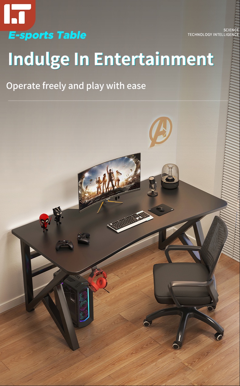 Gaming Table for E-Sport/Computer/PC/Study Meja gaming Carbon Matte ...