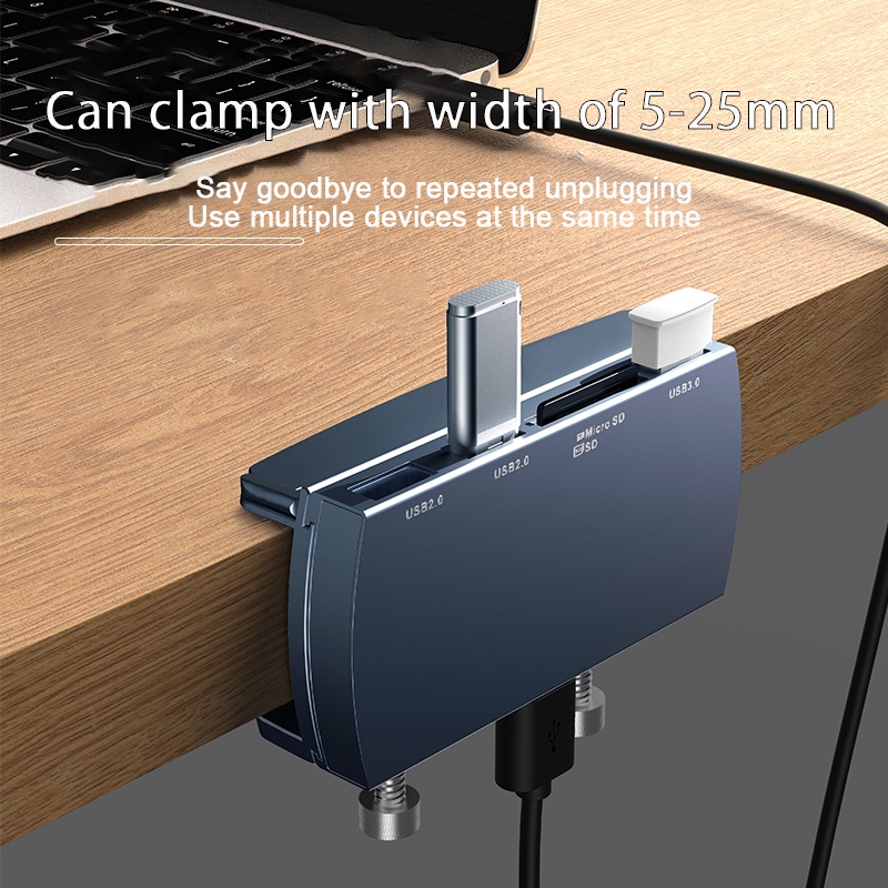 OATSBASF Magnetic 5 in 1 Type-C USB 3.0 TF / SD Reader Adapter Hub ...