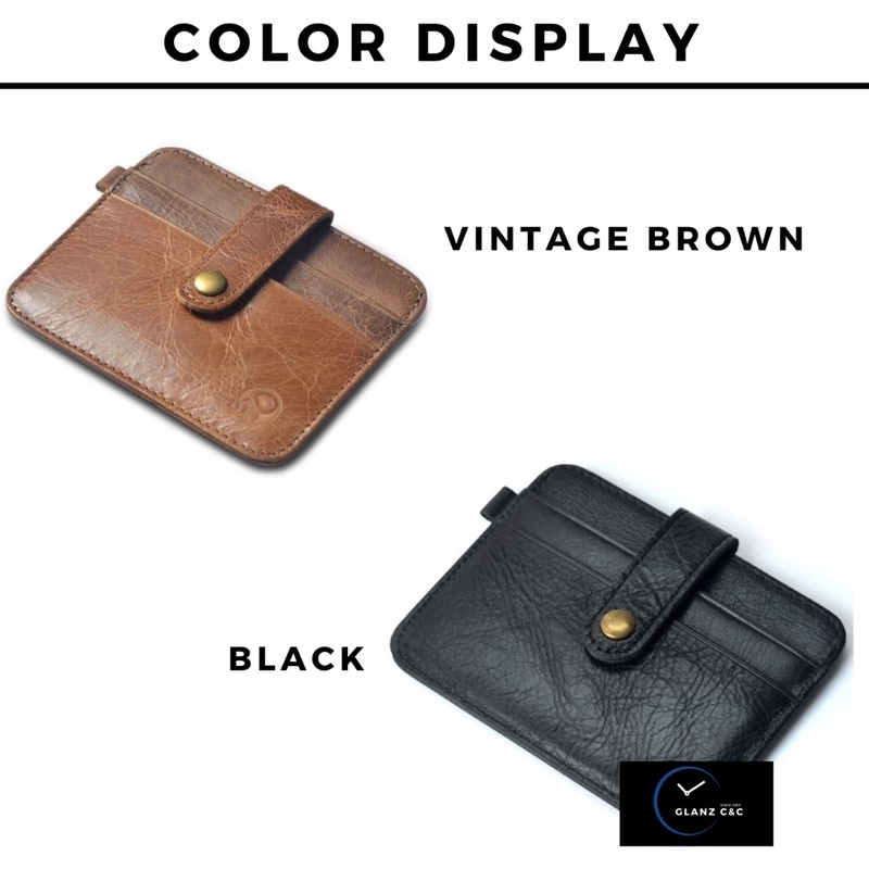 New Design Men Card Wallet Leather Design 小卡包 Pemegang Kad Dompet ...