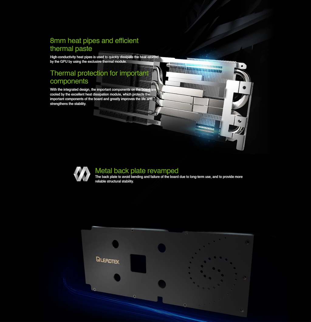 Leadtek NVIDIA GeForce RTX 3070 HURRICANE 8GB GDDR6 Graphic Card ...