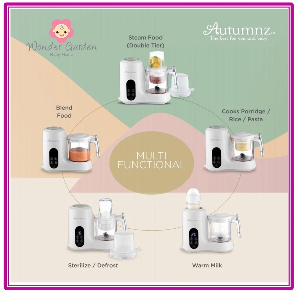 AUTUMNZ Double Tier Multifunctional Baby Food Processor (Pemproses ...