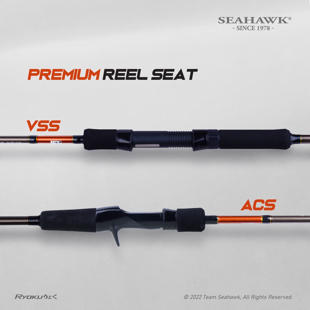 KFT SEAHAWK Ryoku Casting Spinning Fishing Rod Jorang Pancing Mancing ...