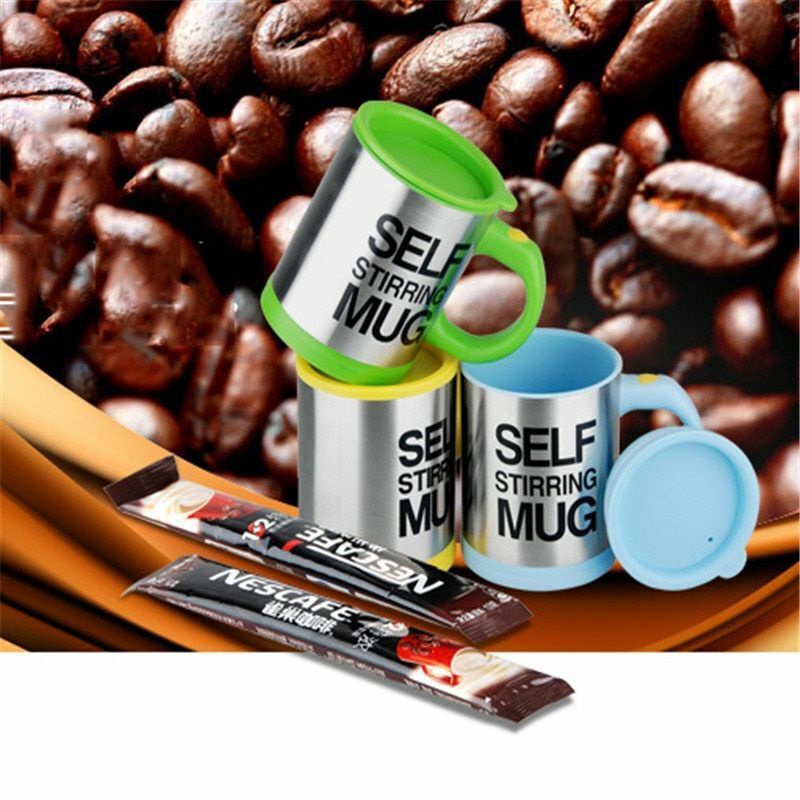 Coffee Tea Milo Stainless Steel Auto Mixing Cup Electric Self Stirring ...
