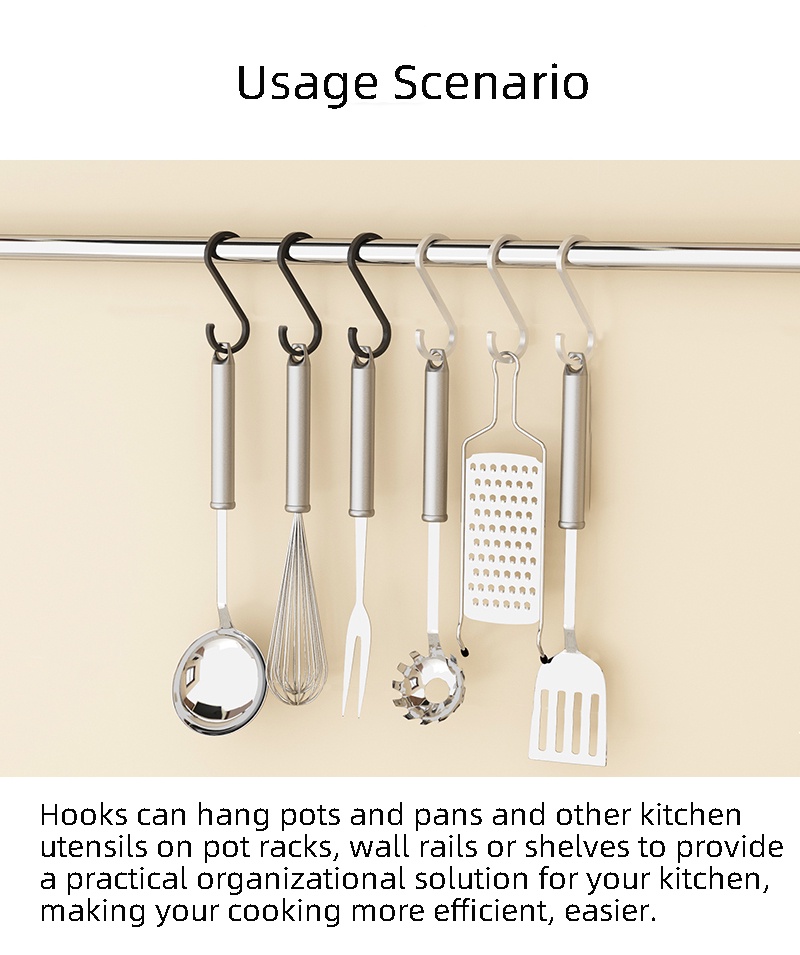 [NEW] Stainless Steel S Hook Thicken Metal Hook / S Shape Hook ...