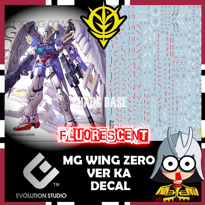 EVO DECAL MG WING ZERO VER KA DECAL FLUORESCENT DECAL | Shopee Malaysia