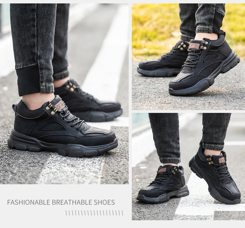 Tulldent Men Safety Boots Steel Toe Anti-puncture Lightweight ...